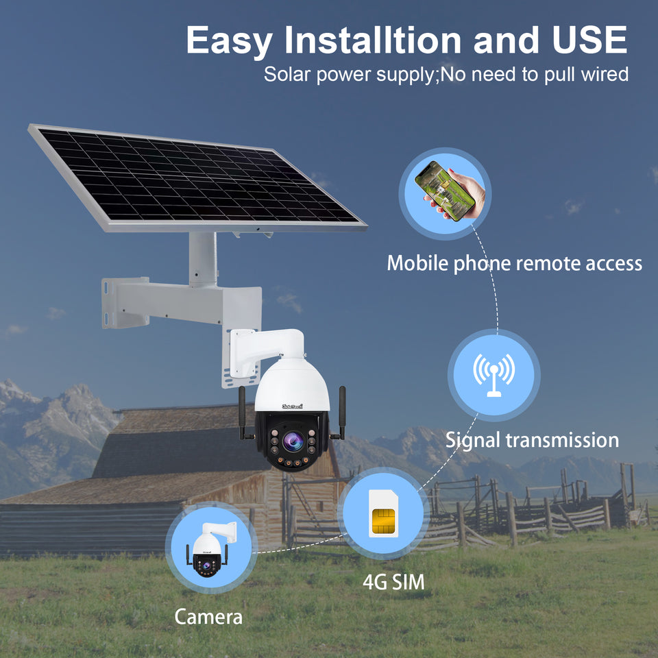 4G Solar PTZ Camera