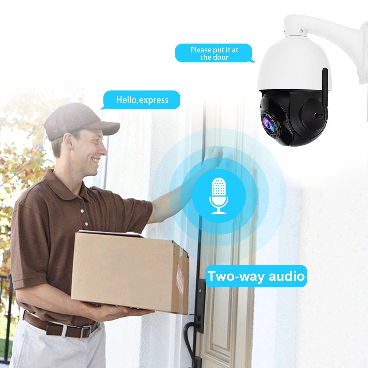 JideTech Wireless 5MP 20X Zoom PTZ IP Security Camera (P2-20X-5MPW)