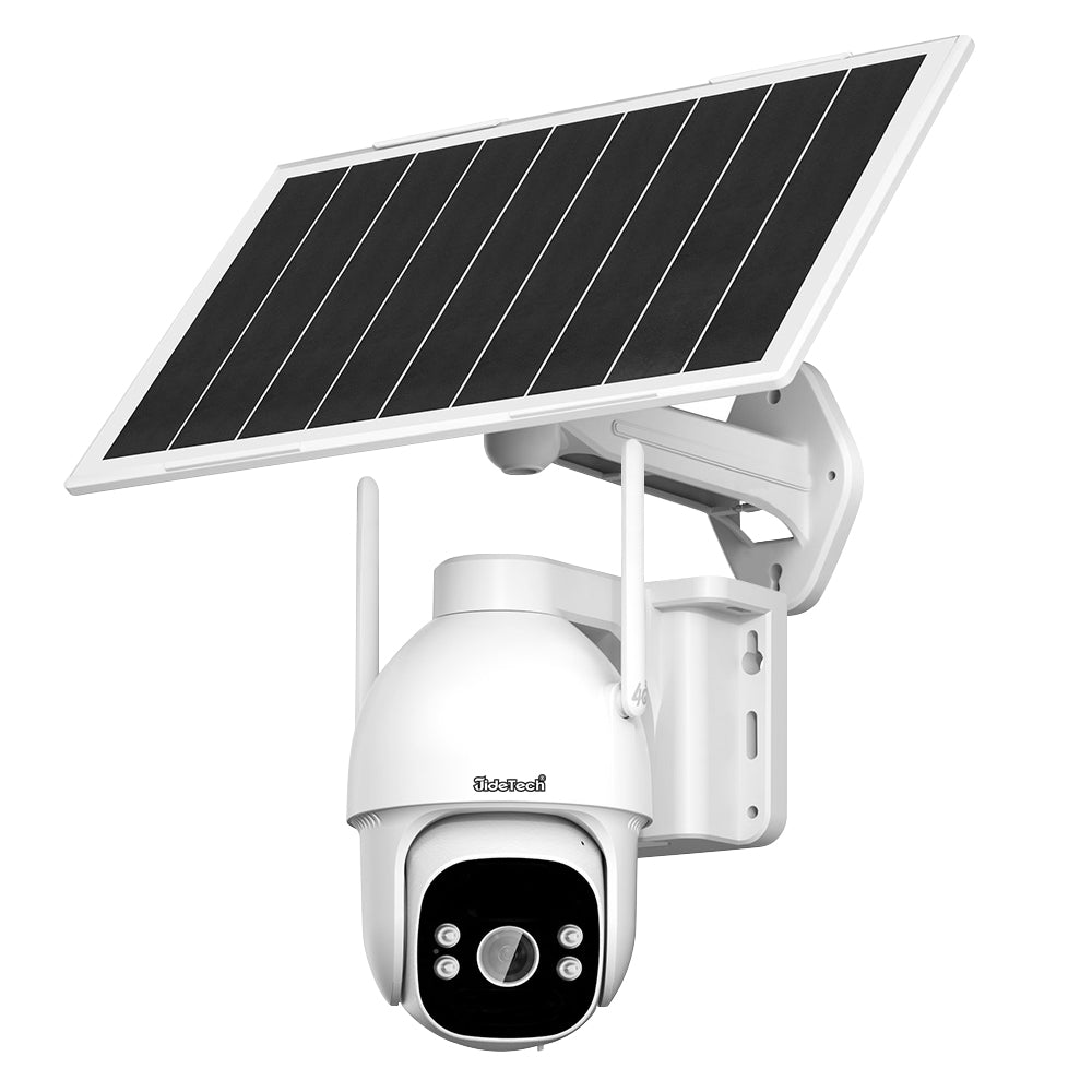 JideTech Standalone 4MP Smart Outdoor Battery AOV 4G PTZ Solar Camera