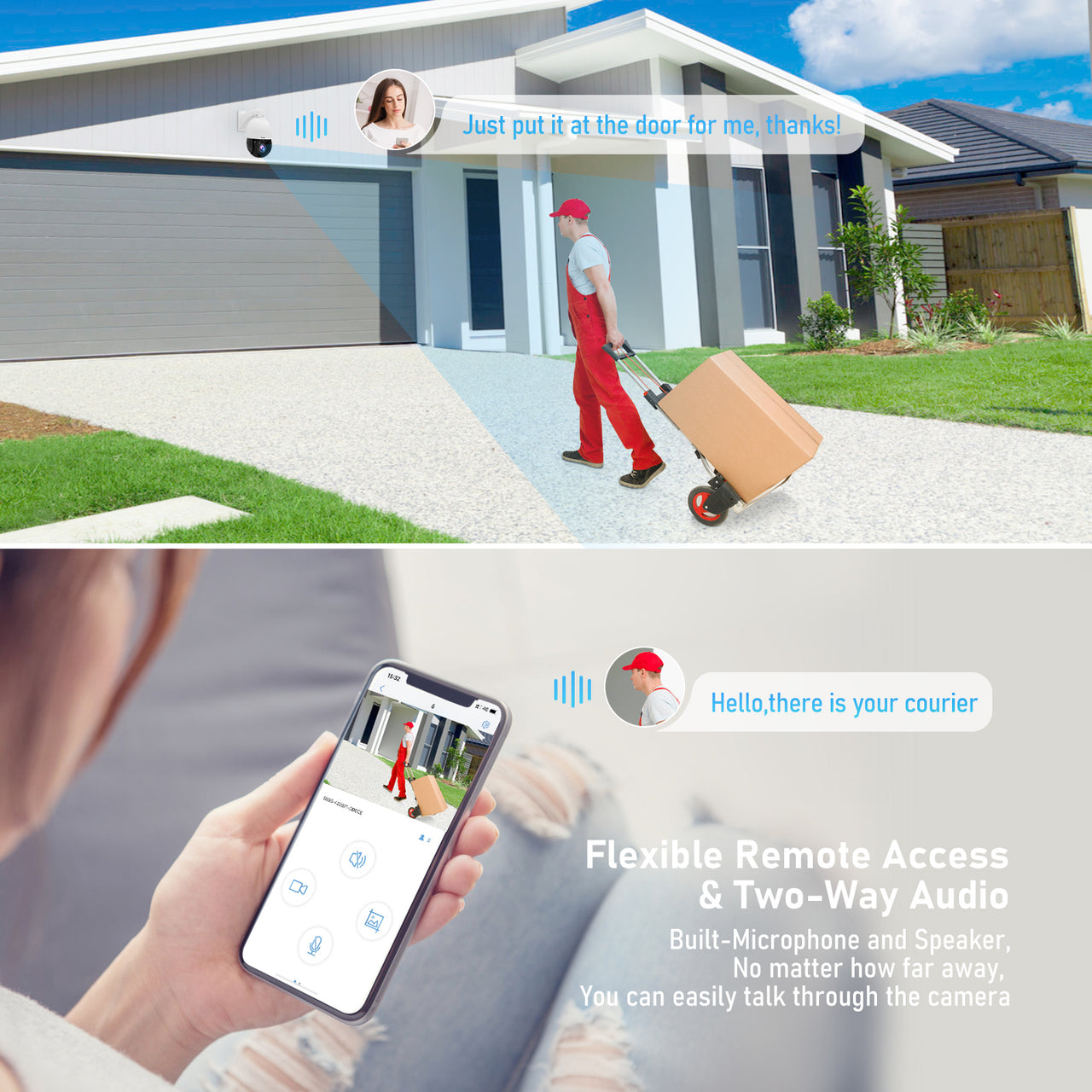 JideTech PoE 4K 200X Zoom Outdoor PTZ Security Camera (P2-200X-8MP20)